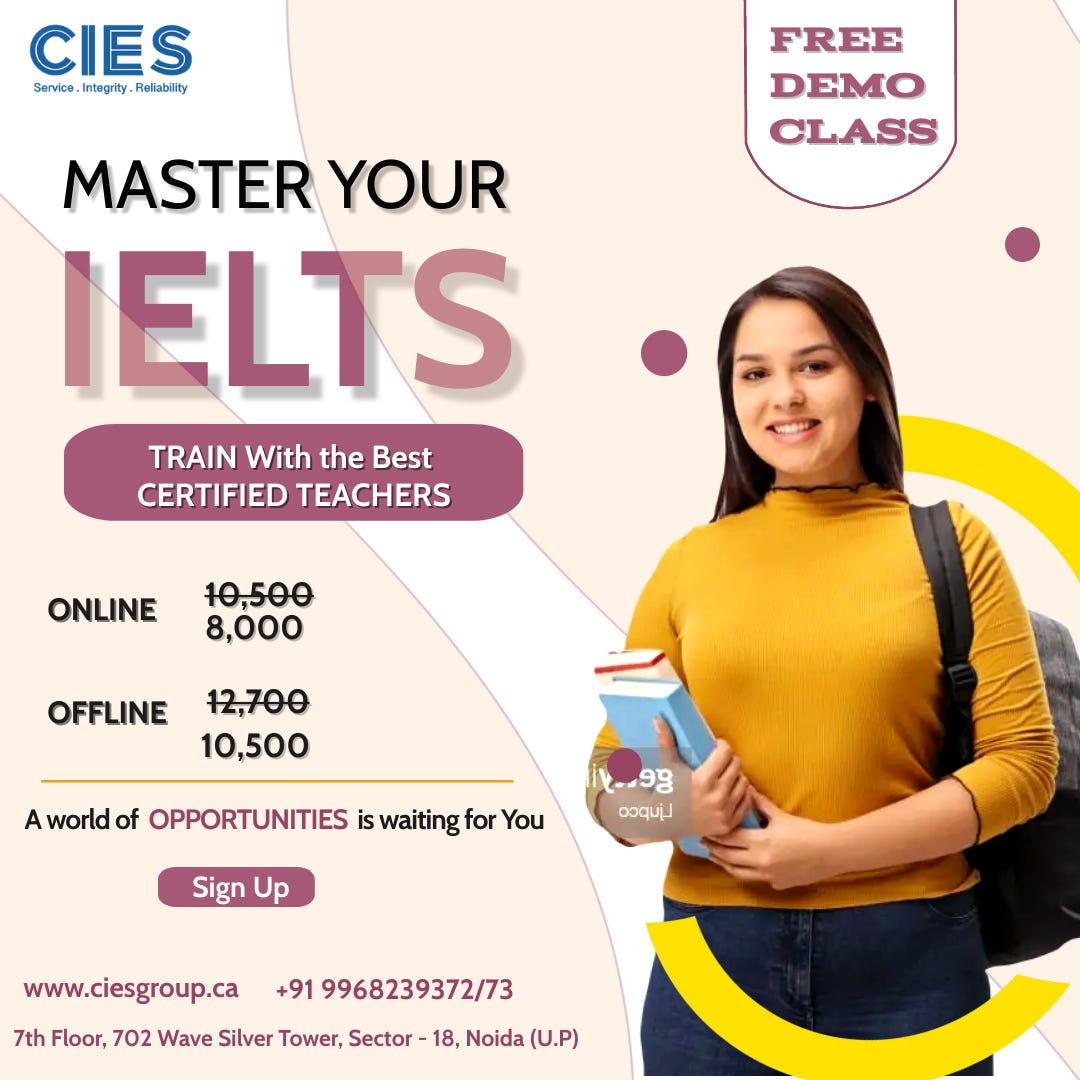Best IELTS Institute in Noida | CIES | by India's First Premium Study ...