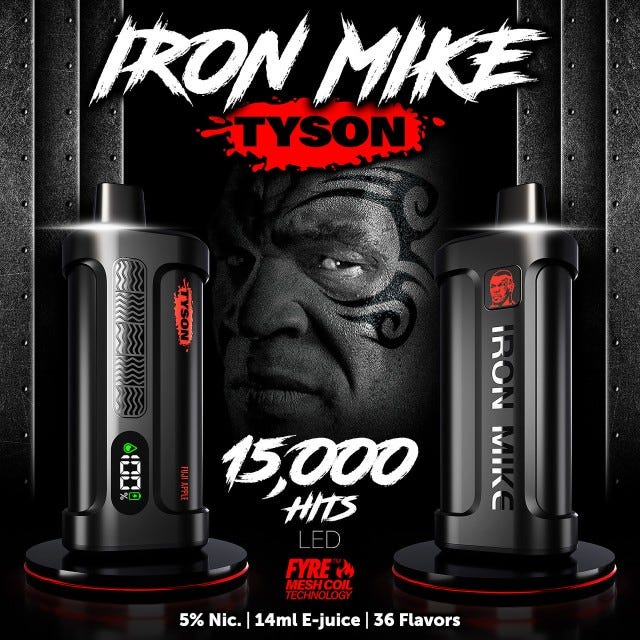 Intense Peach Watermelon Iron Mike Tyson 15000 Puffs | by Mike Tyson ... Intense Peach Watermelon Iron Mike Tyson 15000 Puffs | by Mike Tyson ...