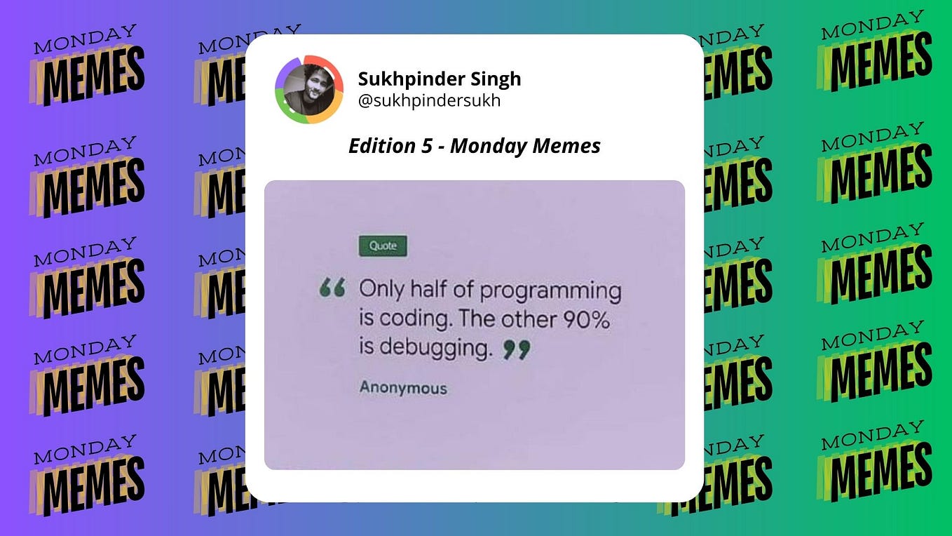 The Best Programming Memes to Brighten Your Day - Meme Monday - Medium