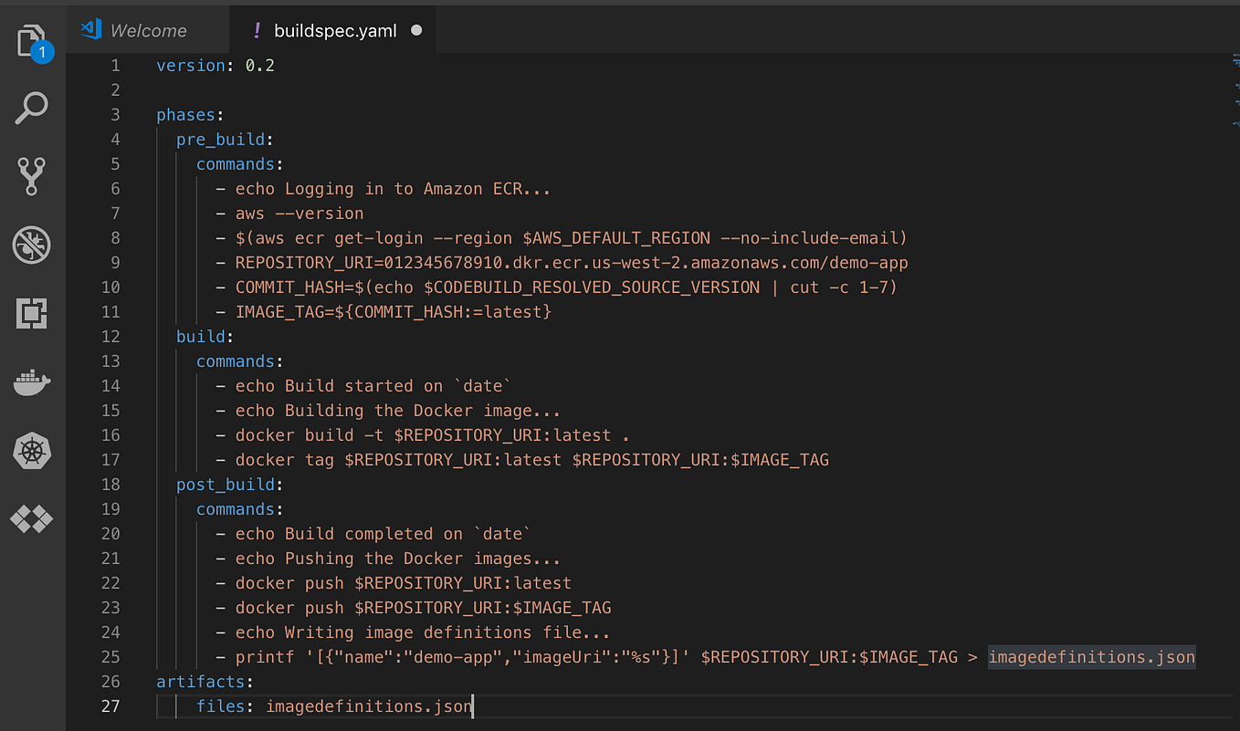Using AWS CodeBuild to Build Images from Docker File on Bitbucket to ...