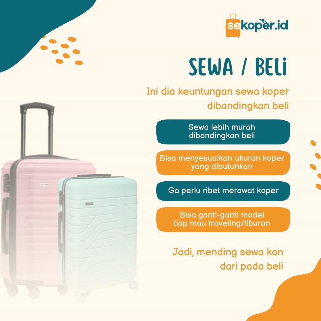 Bisa Diantar, WA (0851-7691-9293) / SEKOPER.ID Sewa koper Terlengkap di ...