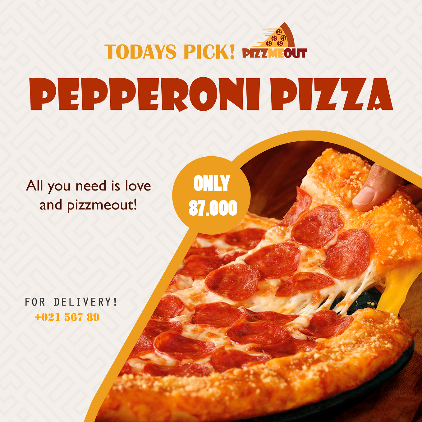 TUTORIAL DESAIN FEEDS INSTAGRAM PRODUK MAKANAN PIZZA | by Manda Anggita ...