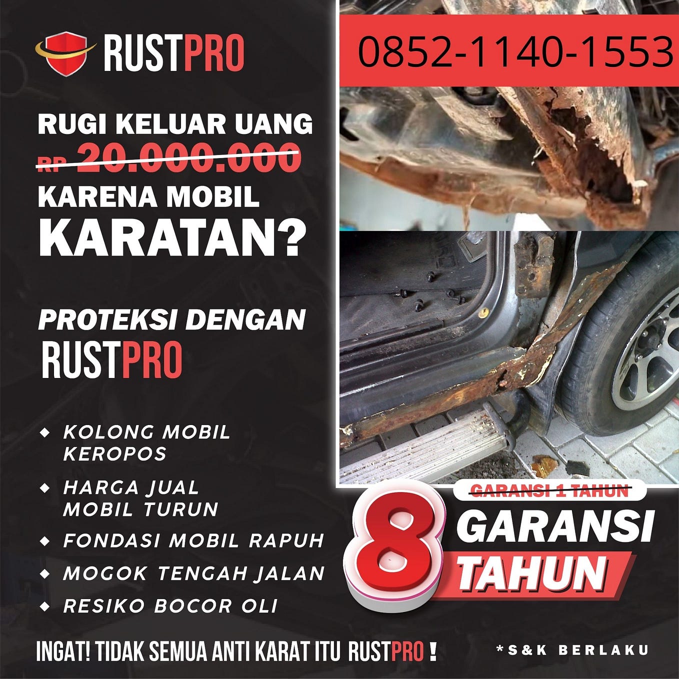 GARANSI 8TH!! Bengkel Semprot Cat Anti Karat Mobil Toyota Rush Terdekat ...
