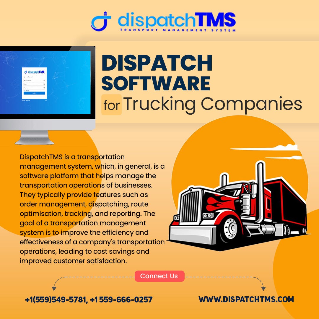 Trucking Dispatch Software — DispatchTMS | by DispatchTMS | Medium