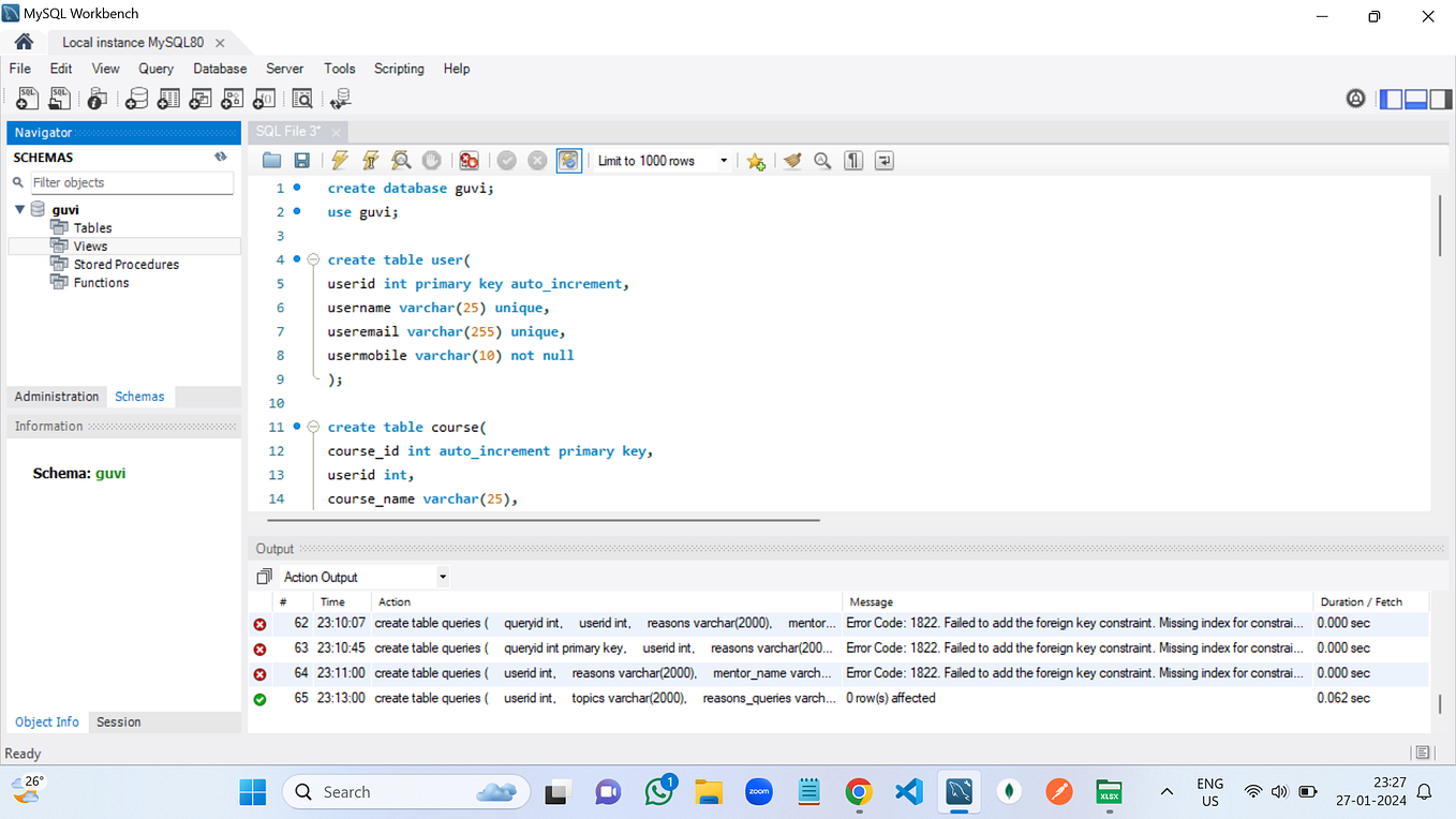 Design database for Zen class programme | by Abimanyu A | Medium