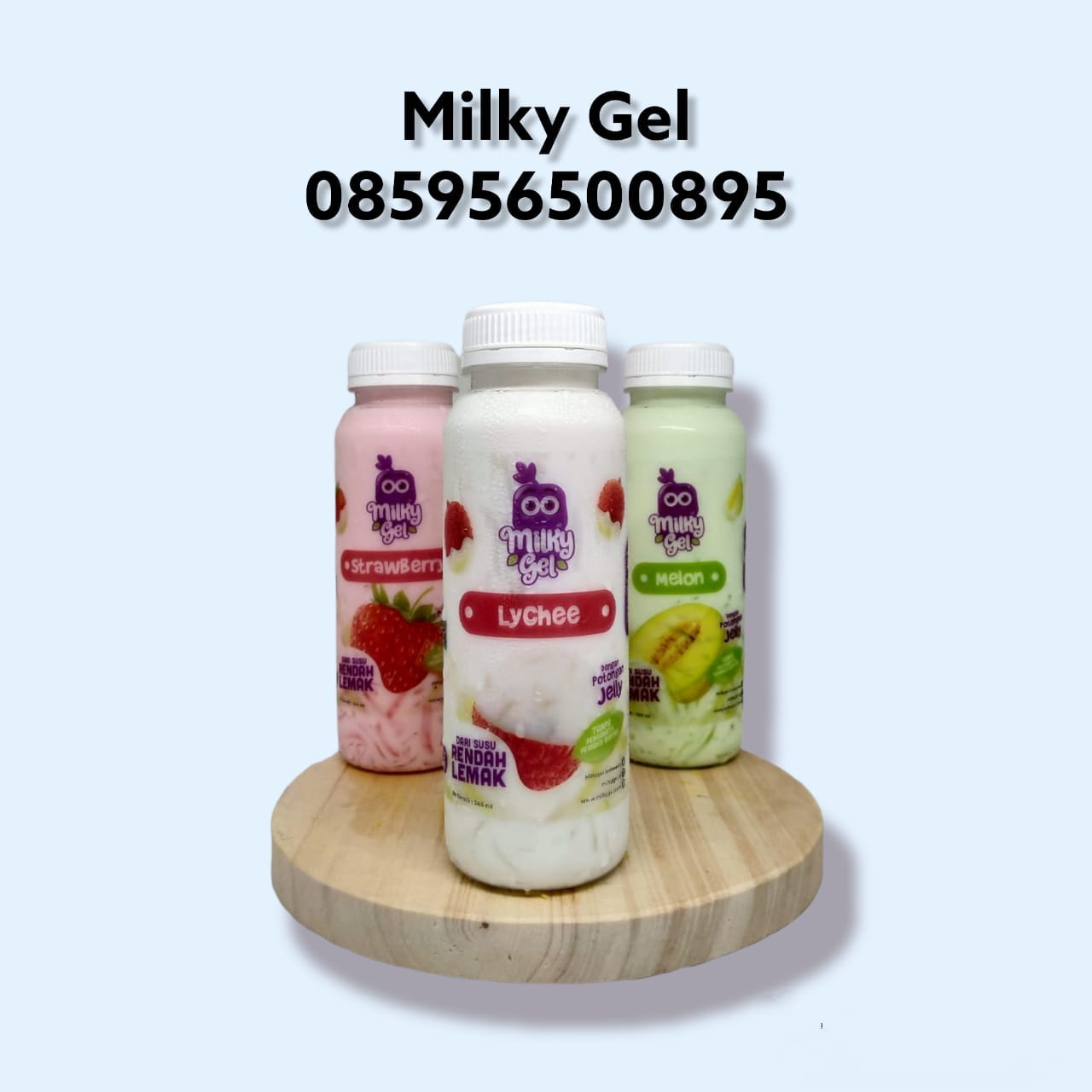 Fresh Susu Jelly Mangga Gunung Mas - Es Susu Jelly Kemasan - Medium