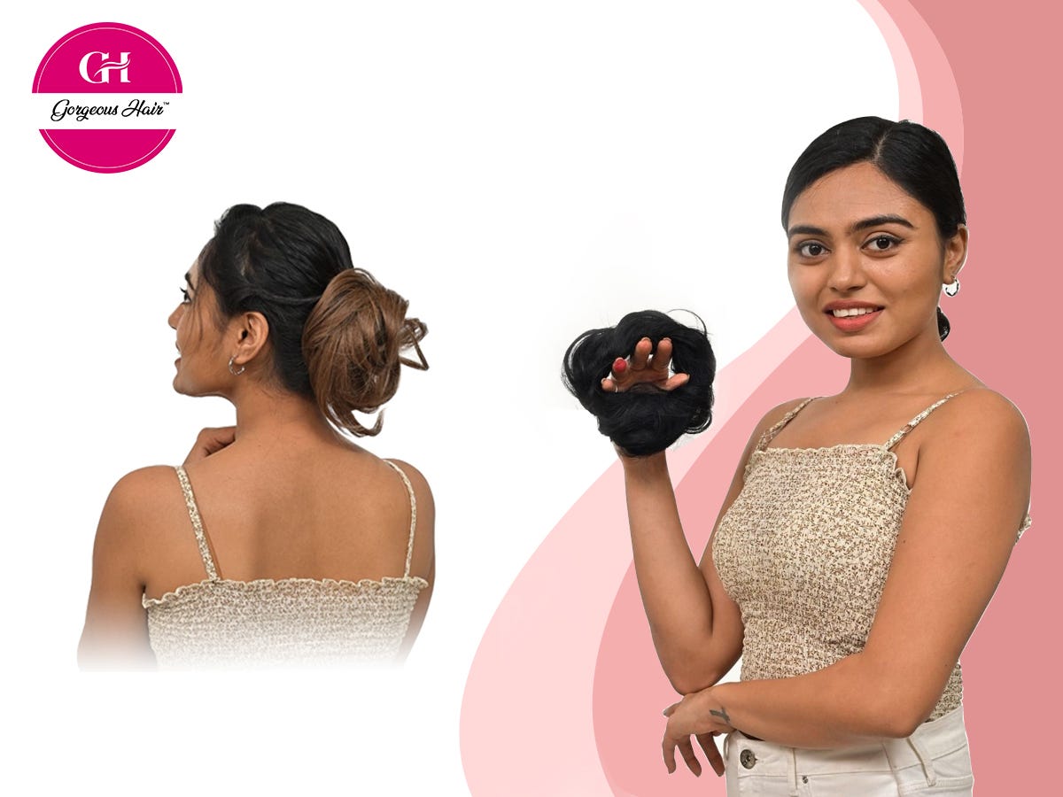 Step Out in Style with Messy Hair Bun Scrunchie | by The Gorgeous Hair ...
