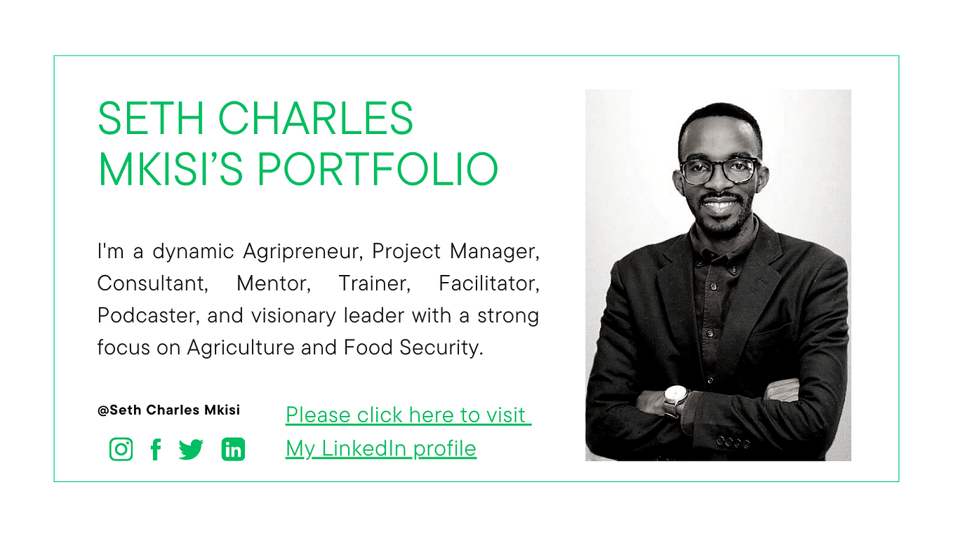 The “FoodSECURE Ecosystems” Project | by Seth Charles Mkisi | Medium