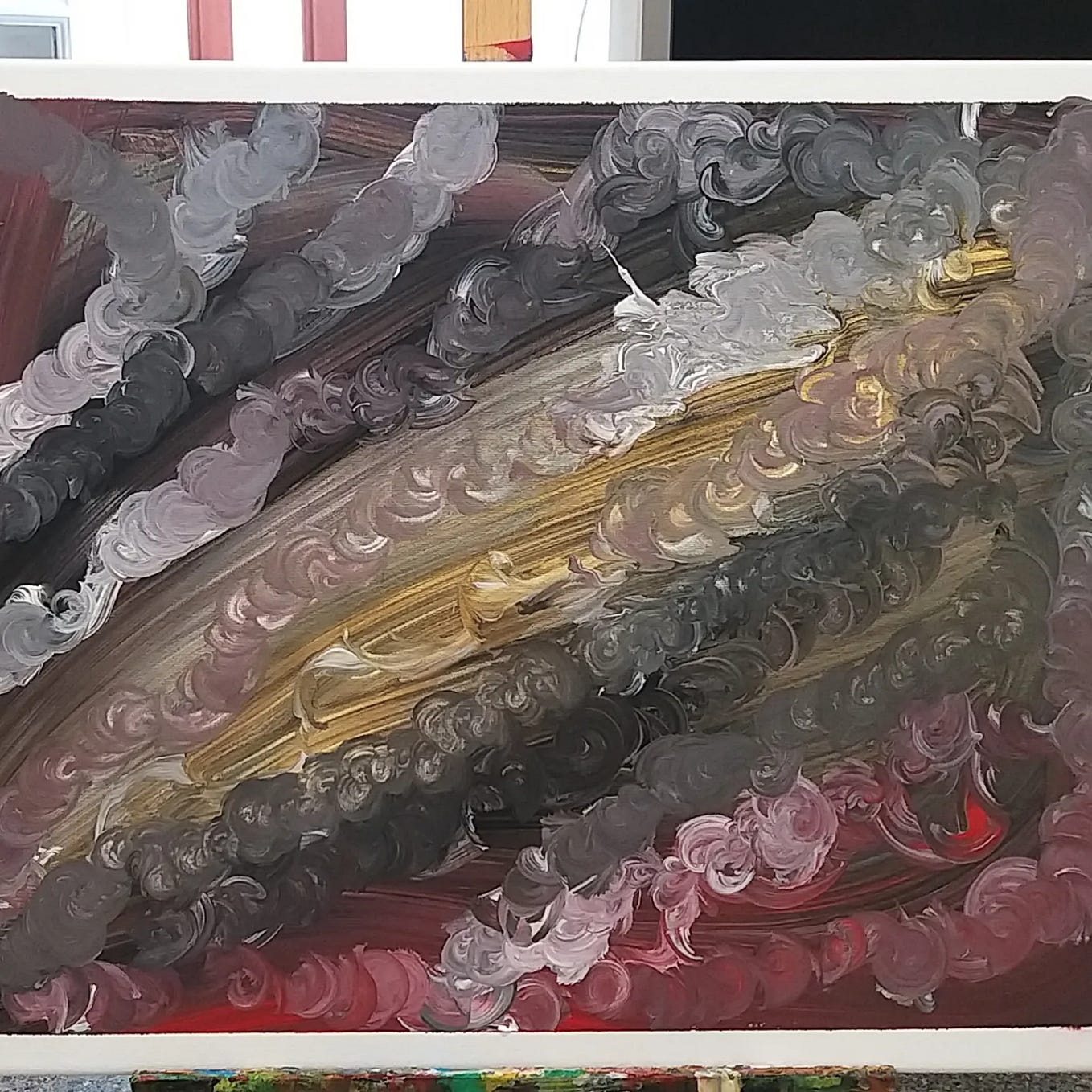 Chaos and Clarity The idea behind this abstract painting was to ...