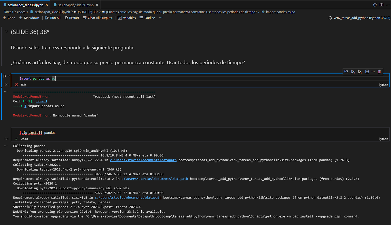 Análisis de datos con Python — Tarea 1 y 2 | by samtovias | Medium