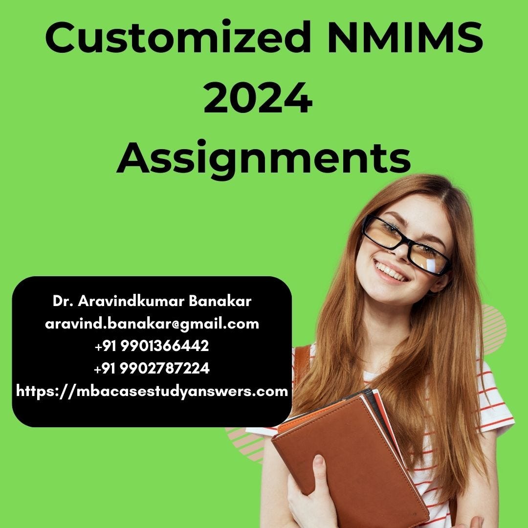 PARUL UNIVERSITY ONLINE MBA Solved Assignments | by Nmimsassignmentthelp | Jun, 2024 | Medium