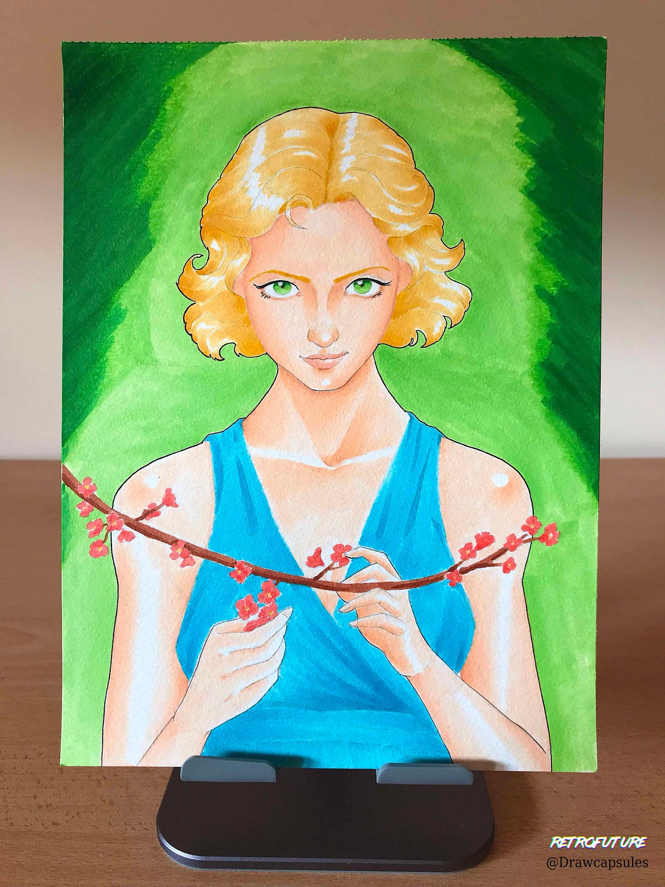 A Blonde Rebel. Tributo a una chica rebelde. | by Drawcapsules | Medium