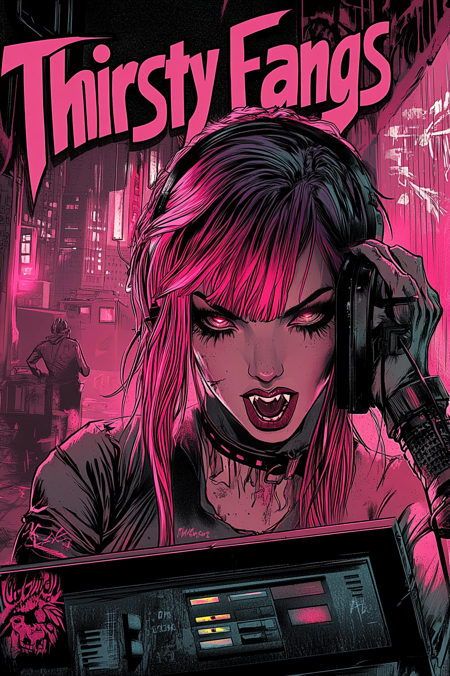 Midnight Fangs: Morticia Max Radio KLMX — On Air Part 1 | by Dan Lee | Feb, 2025 | Medium