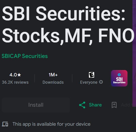 SBI Securities: Invest & Trade on the App Store - Yogeshsarade - Medium