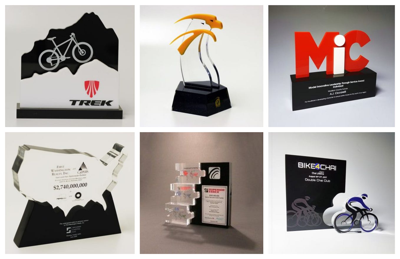 Elegant Accolades: Custom Lucite Awards - Awards Ideas - Medium