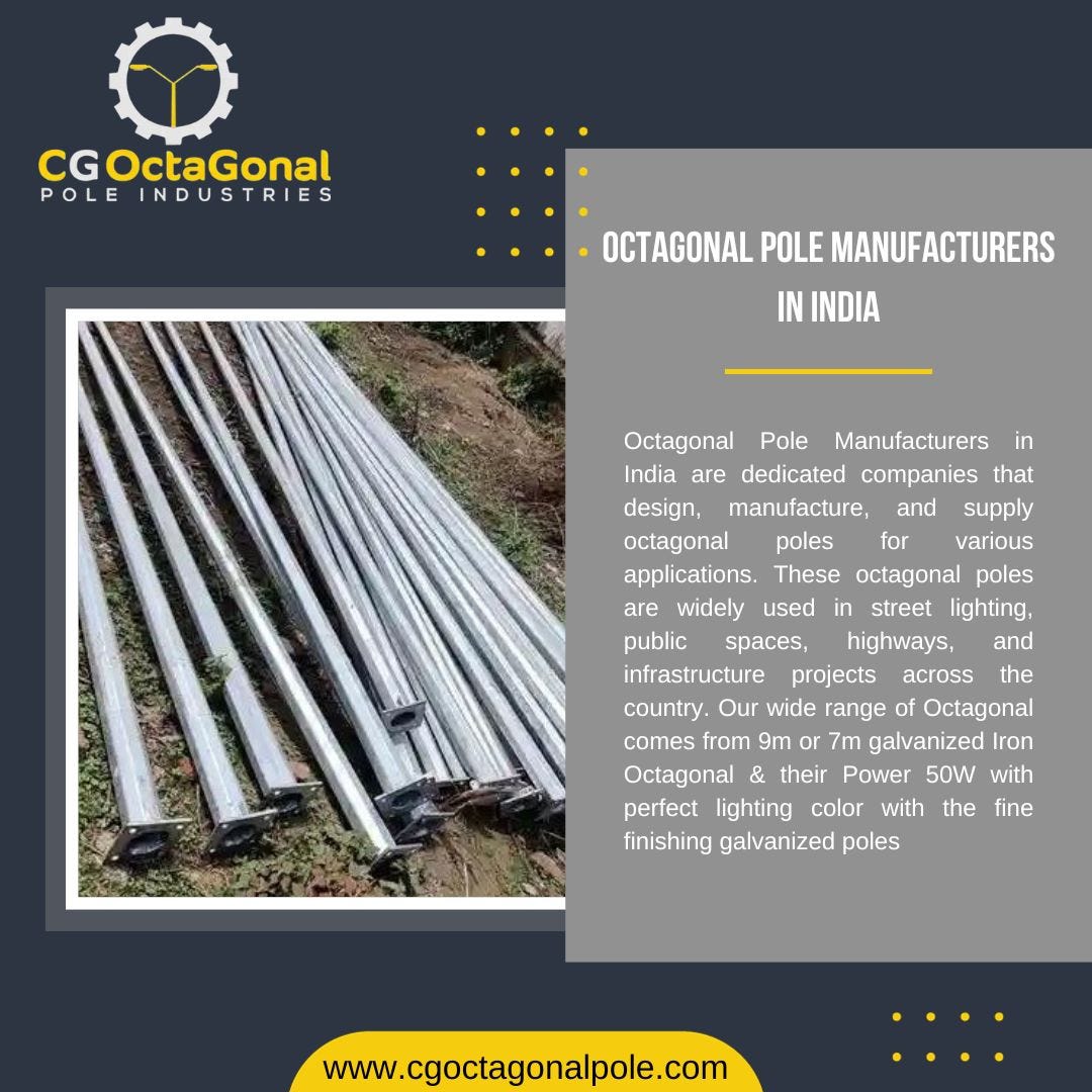 Octagonal Pole Manufacturers in India - CG Octagonal Pole Industries ...