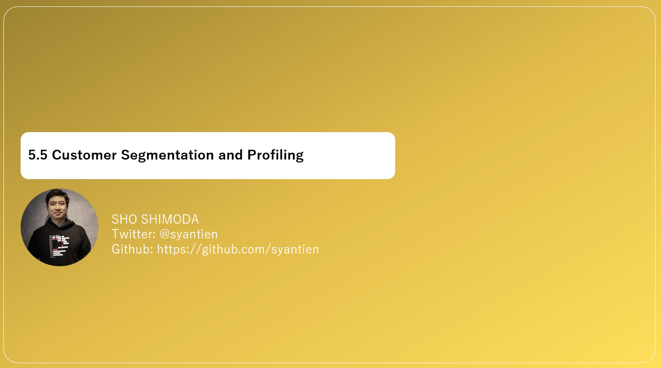 Customer segmentation — Part II. Segmentation of online customers by ...