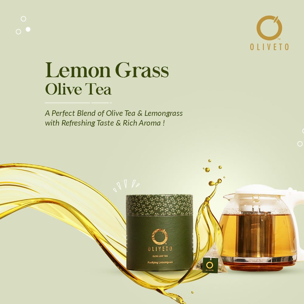 Olive Leaf Tea Bags - Oliveto - Medium