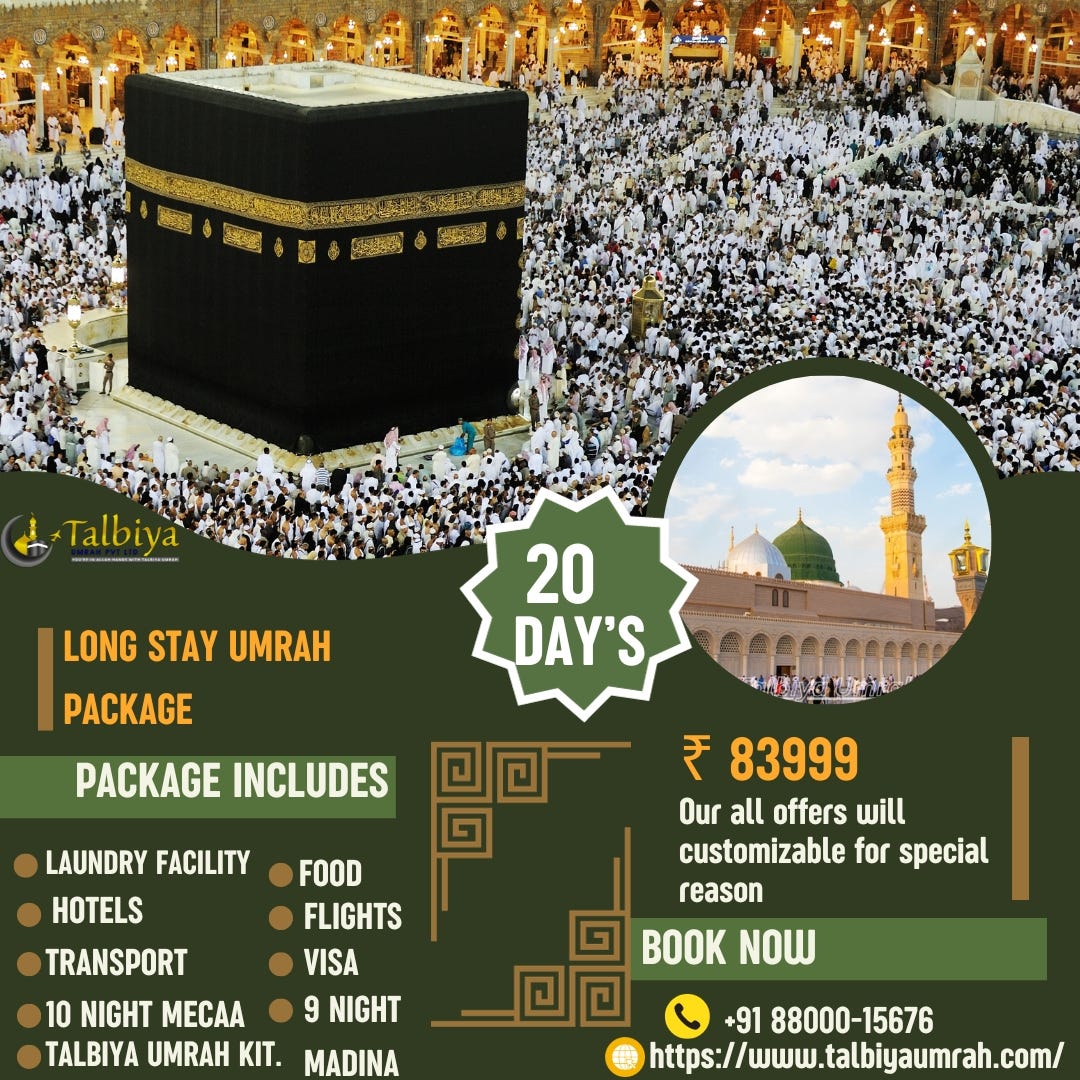 Elevate your Umrah with our Super Deluxe package from Talbiya Umrah Pvt. Get the closest ...
