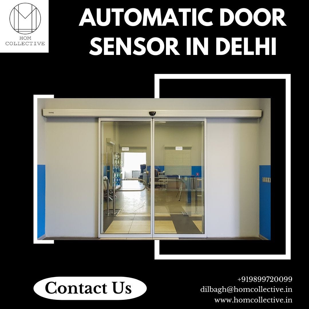 Automatic Glass Door In Noida - Hom Collective - Medium