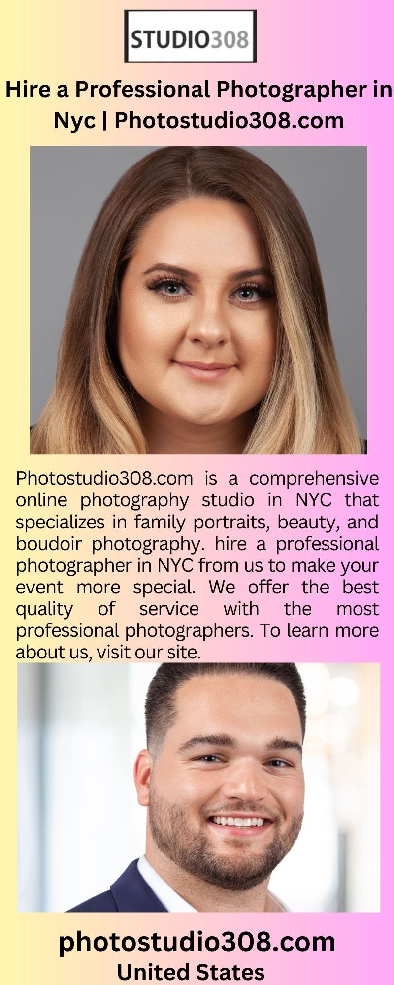 Hire a Professional Photographer in Nyc | Photostudio308.com ...