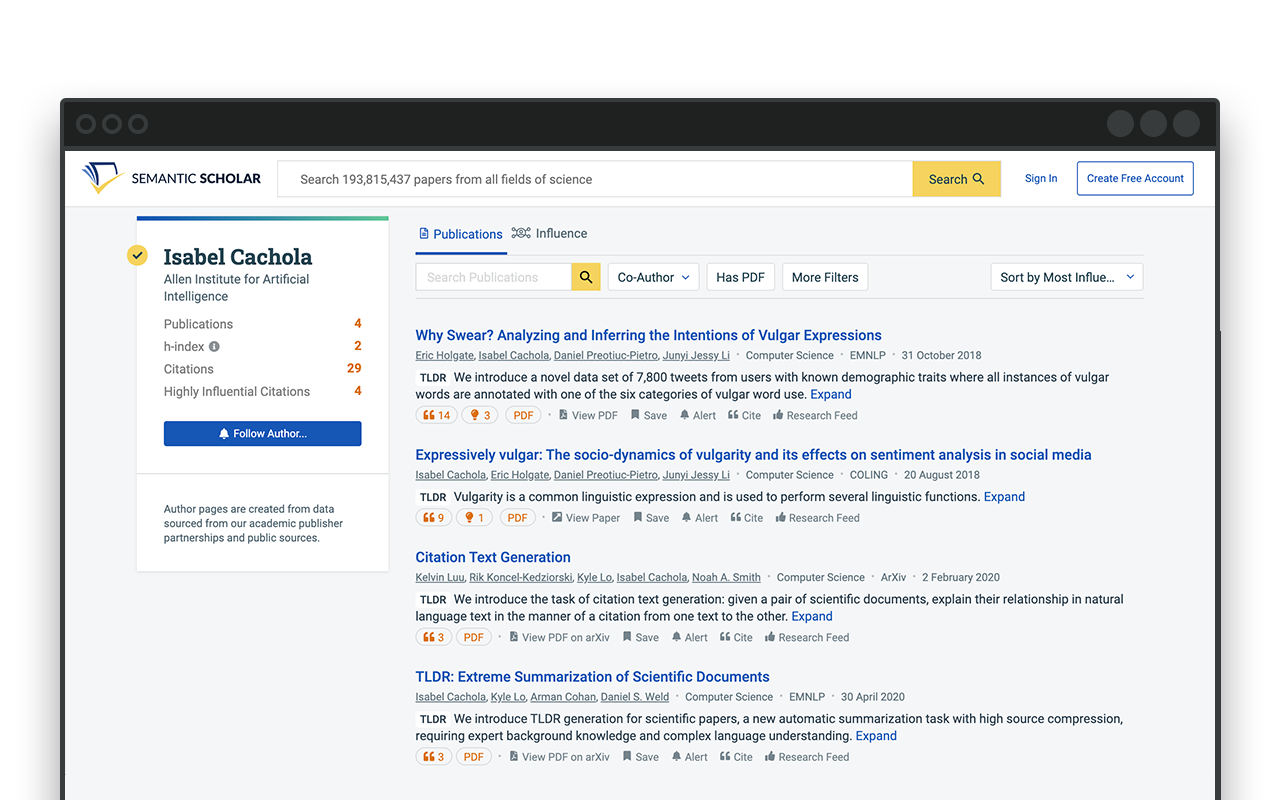 A New and Improved Semantic Scholar API | by Semantic Scholar | Ai2 ...