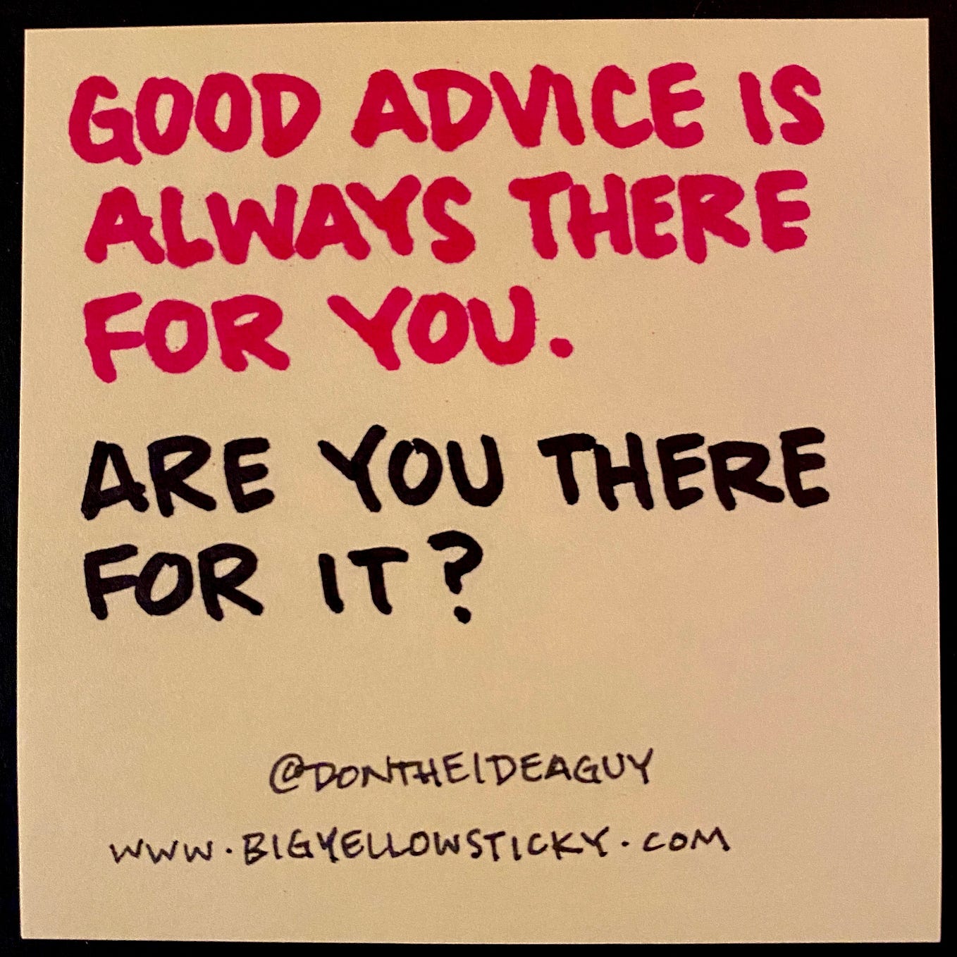 Risk Becomes You 🟨 Big Yellow Sticky | by Don The Idea Guy | Big Yellow ...