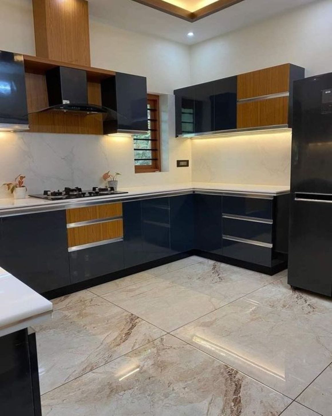 Kitchen Crockery Unit Design in Chennai - Blueinteriorchennai - Medium