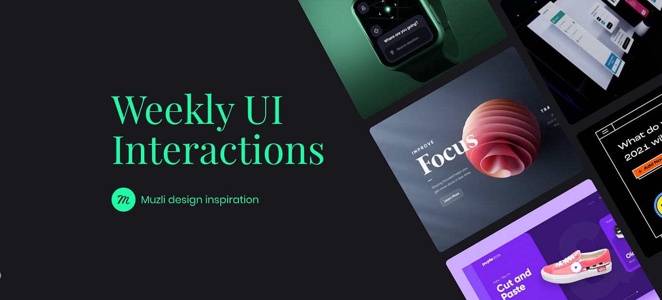 Weekly Design Inspiration #285 - Muzli - Design Inspiration