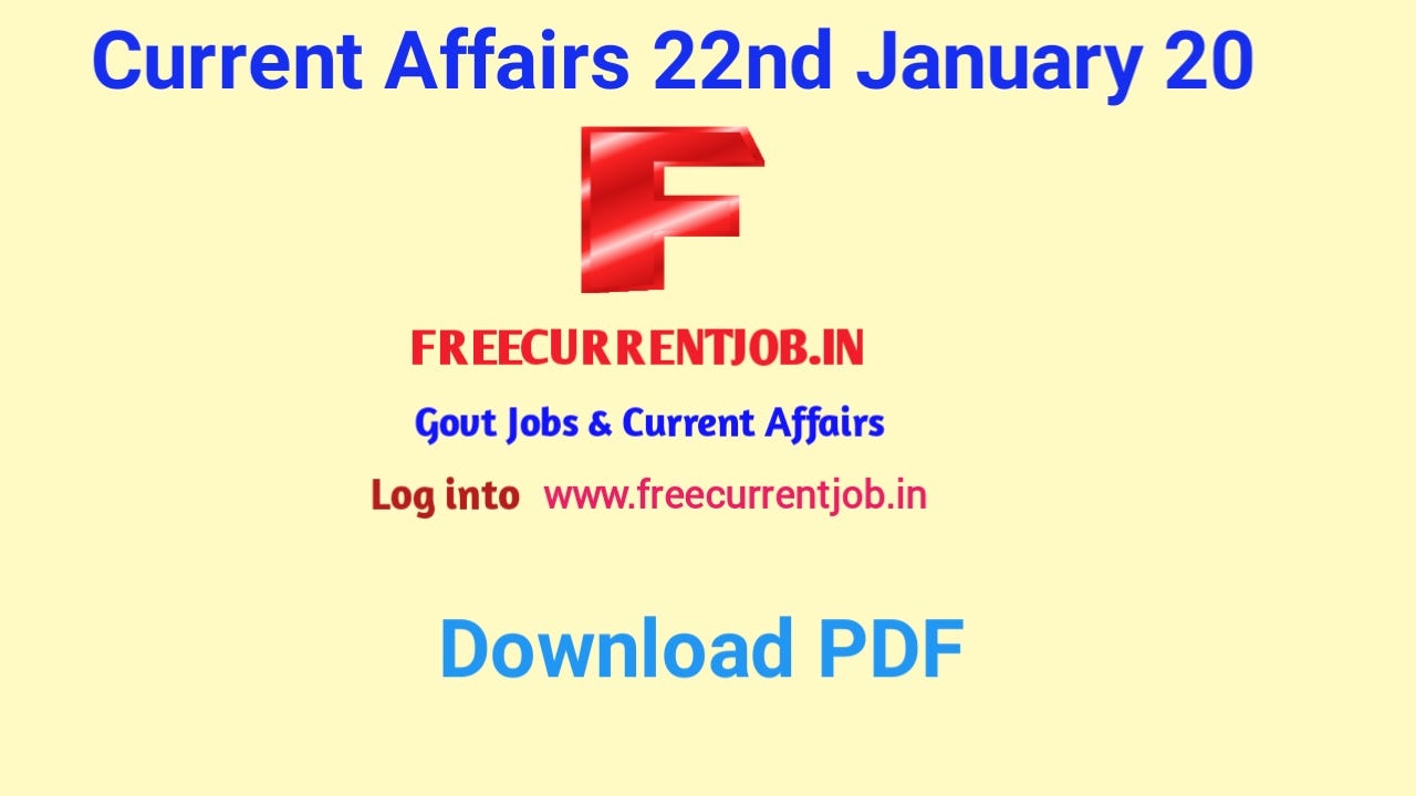 Current Affairs MCQ 2020 | Free Download PDF | Questions & Answers | by ...