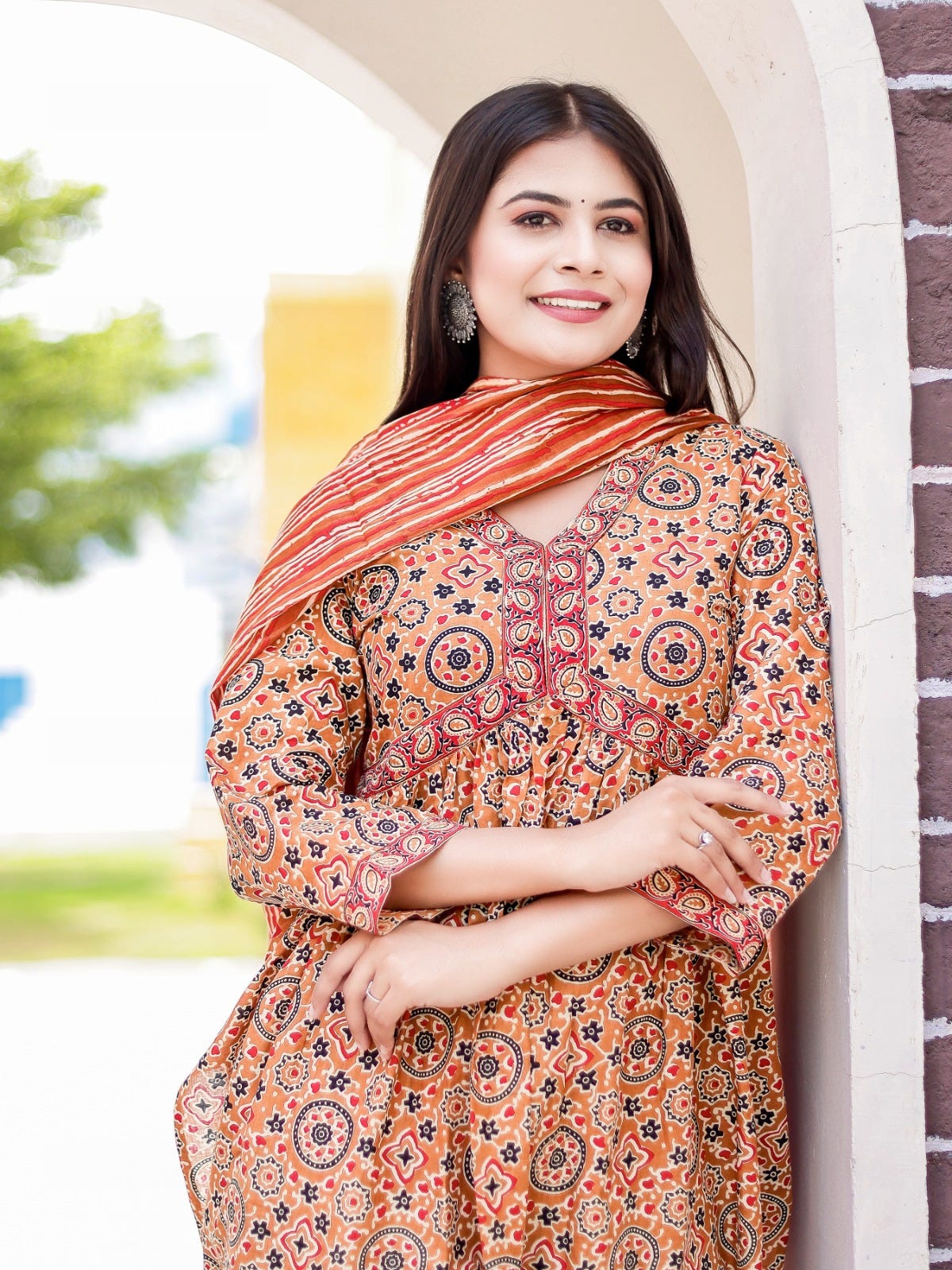 Jahida Premium Naira Cut Black Leheriya Kurta Pant With Dupatta Set | by Newkurti | Aug, 2023 ...