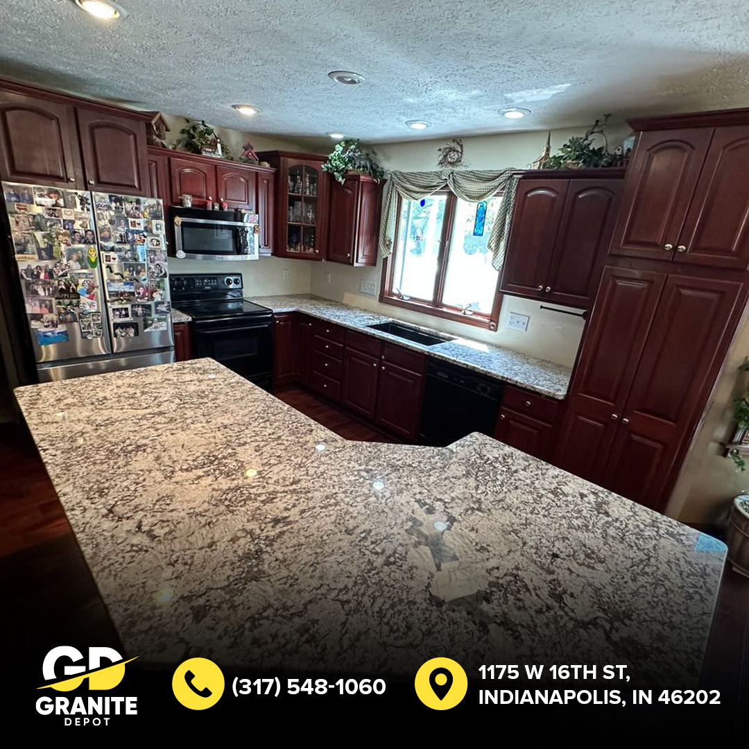 Experience Luxury and Durability with Installed Titanium Gold Granite ...