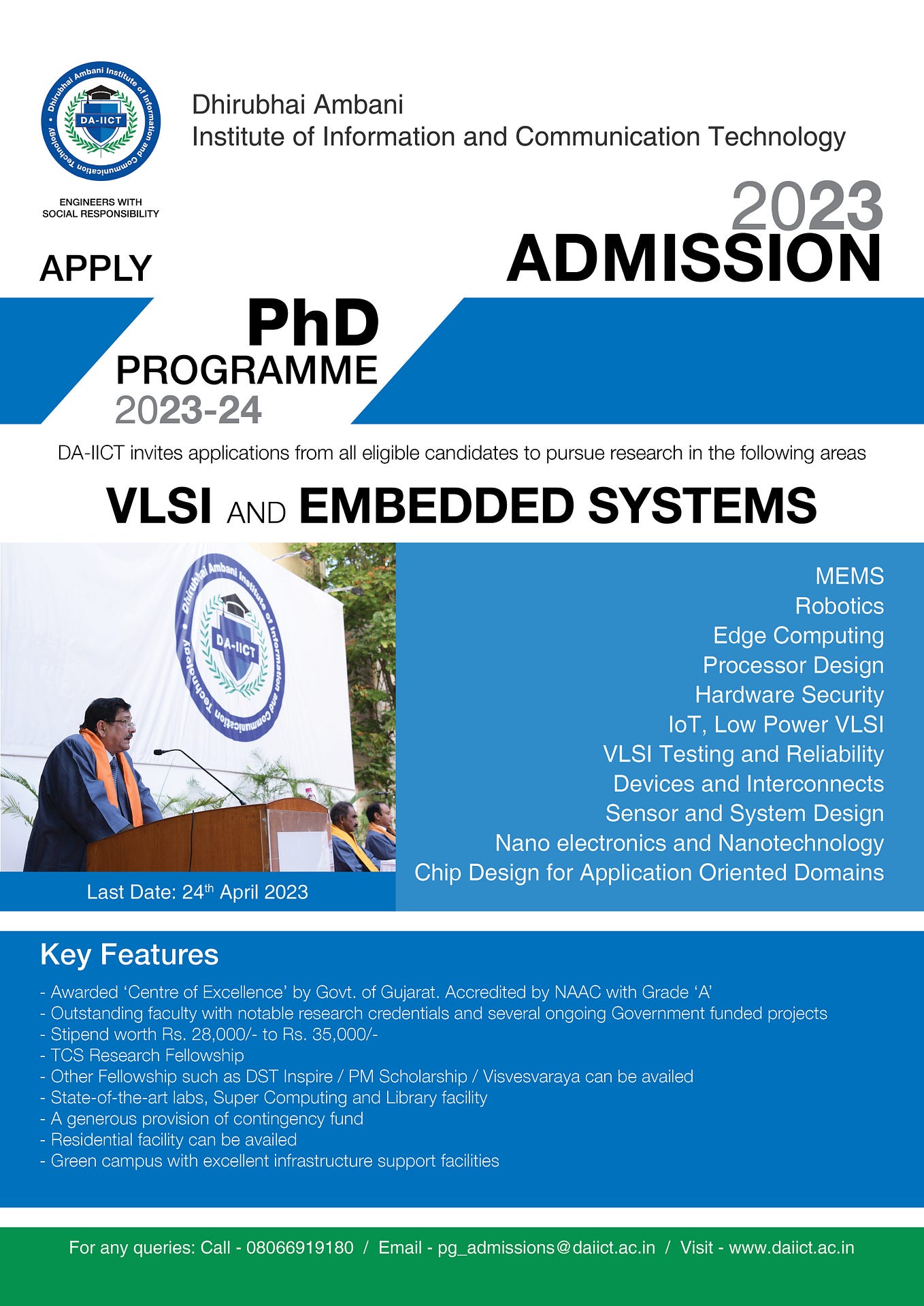 Ph.D admission 2023 started | DA-IICT Gandhinagar - DA-IICT Blog - Medium