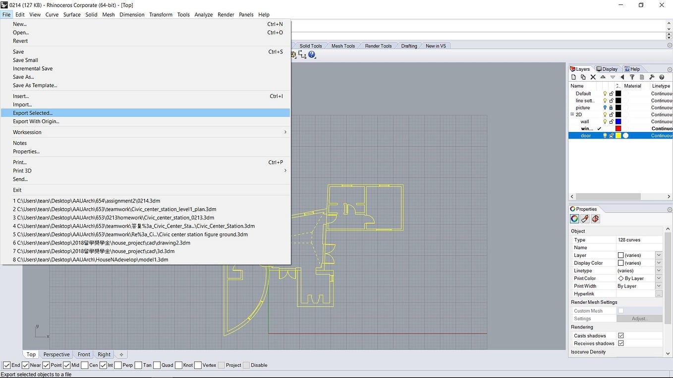 How to export CAD drawings from Rhino to PDF? | by Yi-hsien Wang | DPro ...