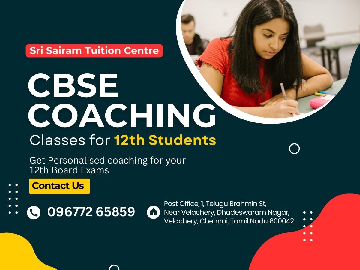 Chemistry Coaching class with Expert Teachers, Sri Sairam Tuition ...