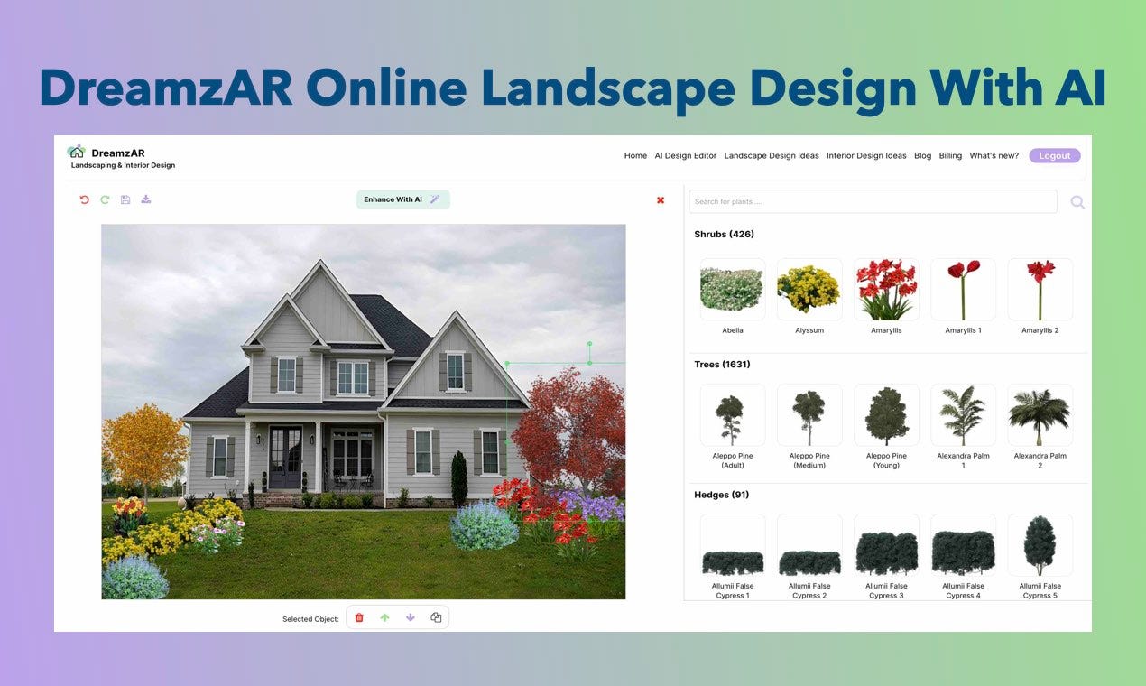 New Feature Launch: AI Landscape Design Stylist - DreamzAR App on ...