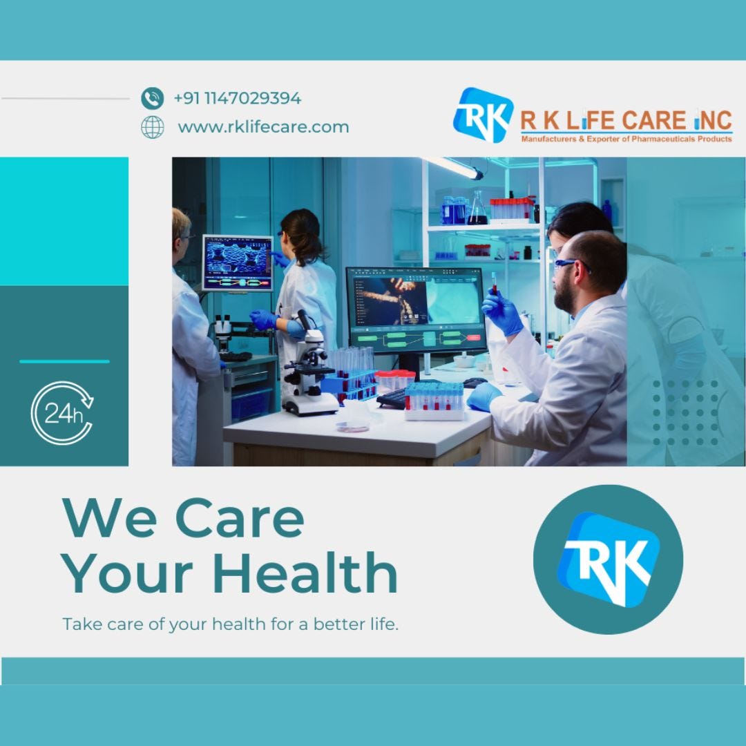 “RK Life Care is a Delhi-based pharmaceutical companies that specializes in manufacturing ...