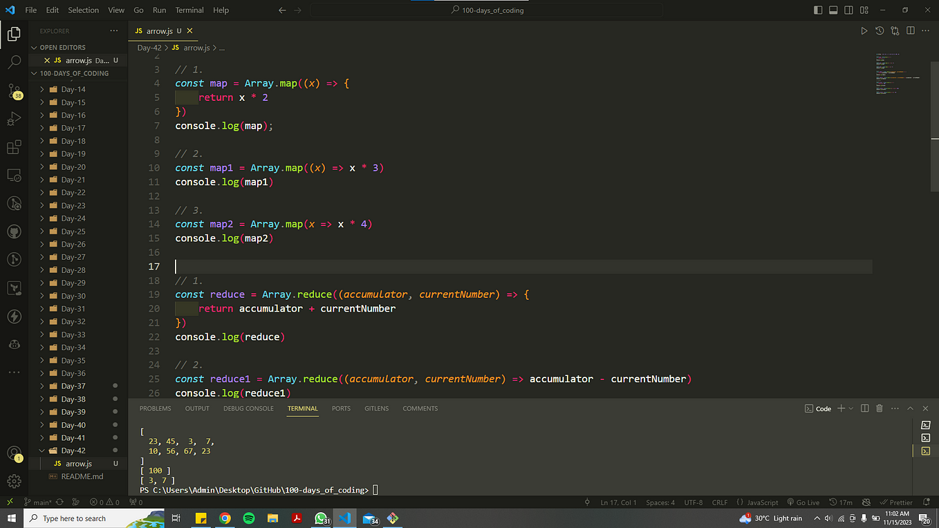 Day 41: Mastering React: A Dive into Key Array Methods and Arrow ... Day 41: Mastering React: A Dive into Key Array Methods and Arrow ...