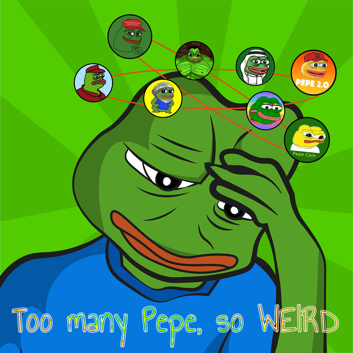 Weird Pepe the poem. In the realm of memes coin, where chaos… | by ...