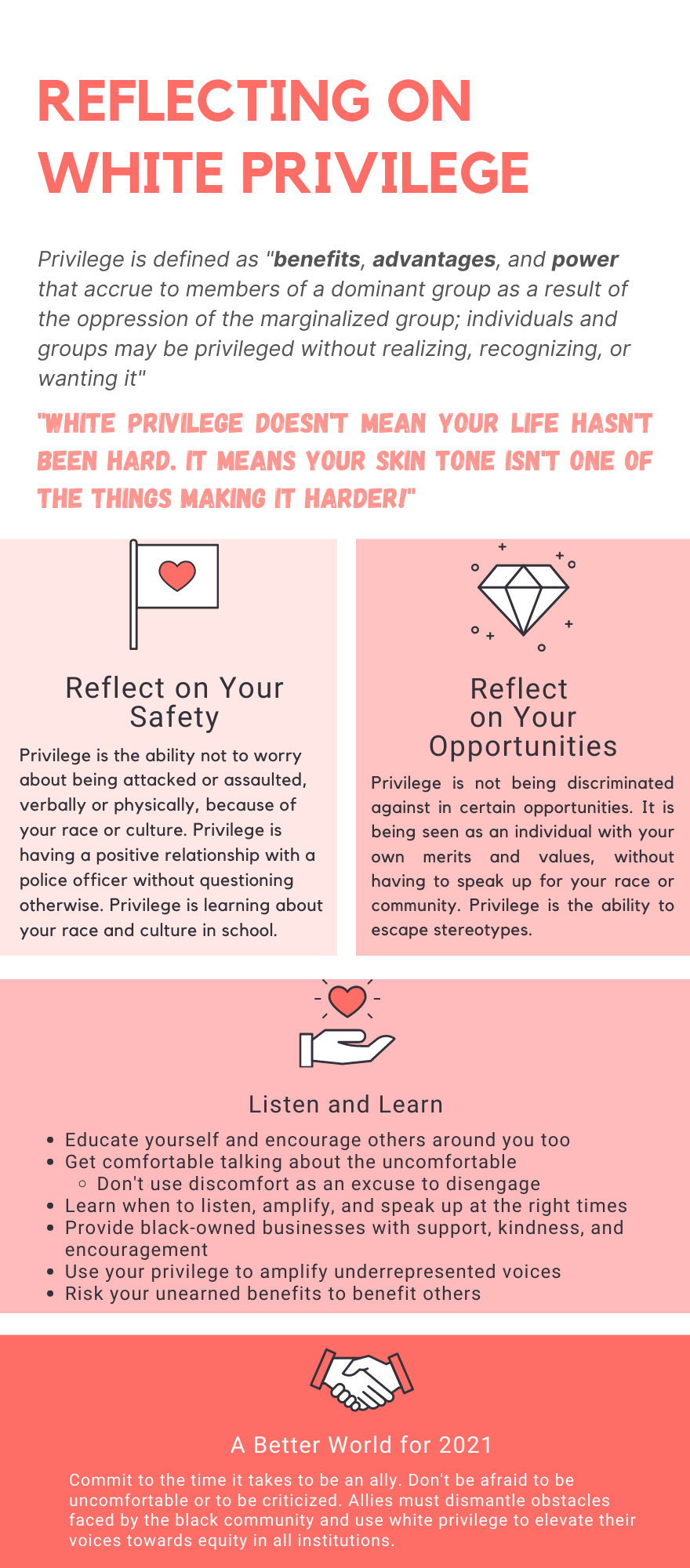 Reflecting on Your White Privilege - Alexandra Disanto - Medium