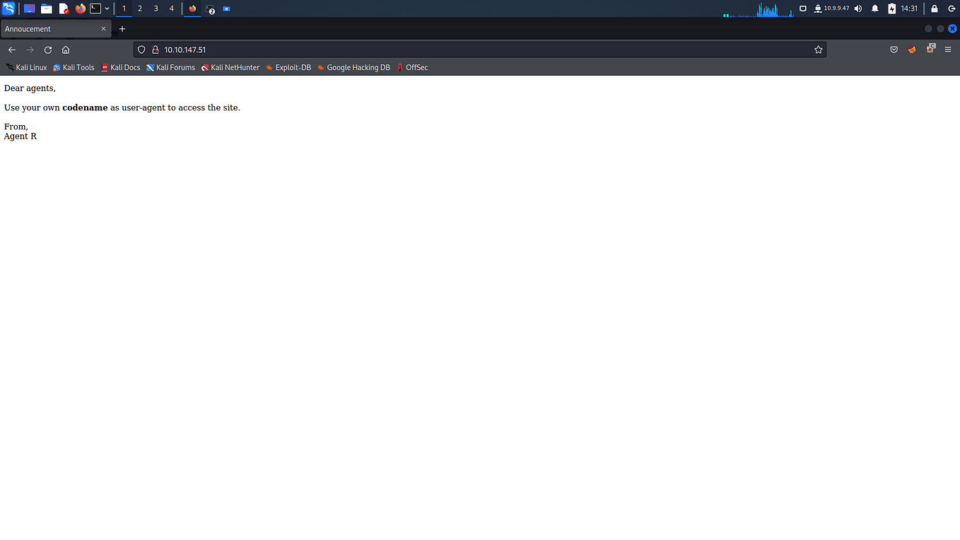 TryHackMe Agent Sudo CTF Walkthrough | Medium