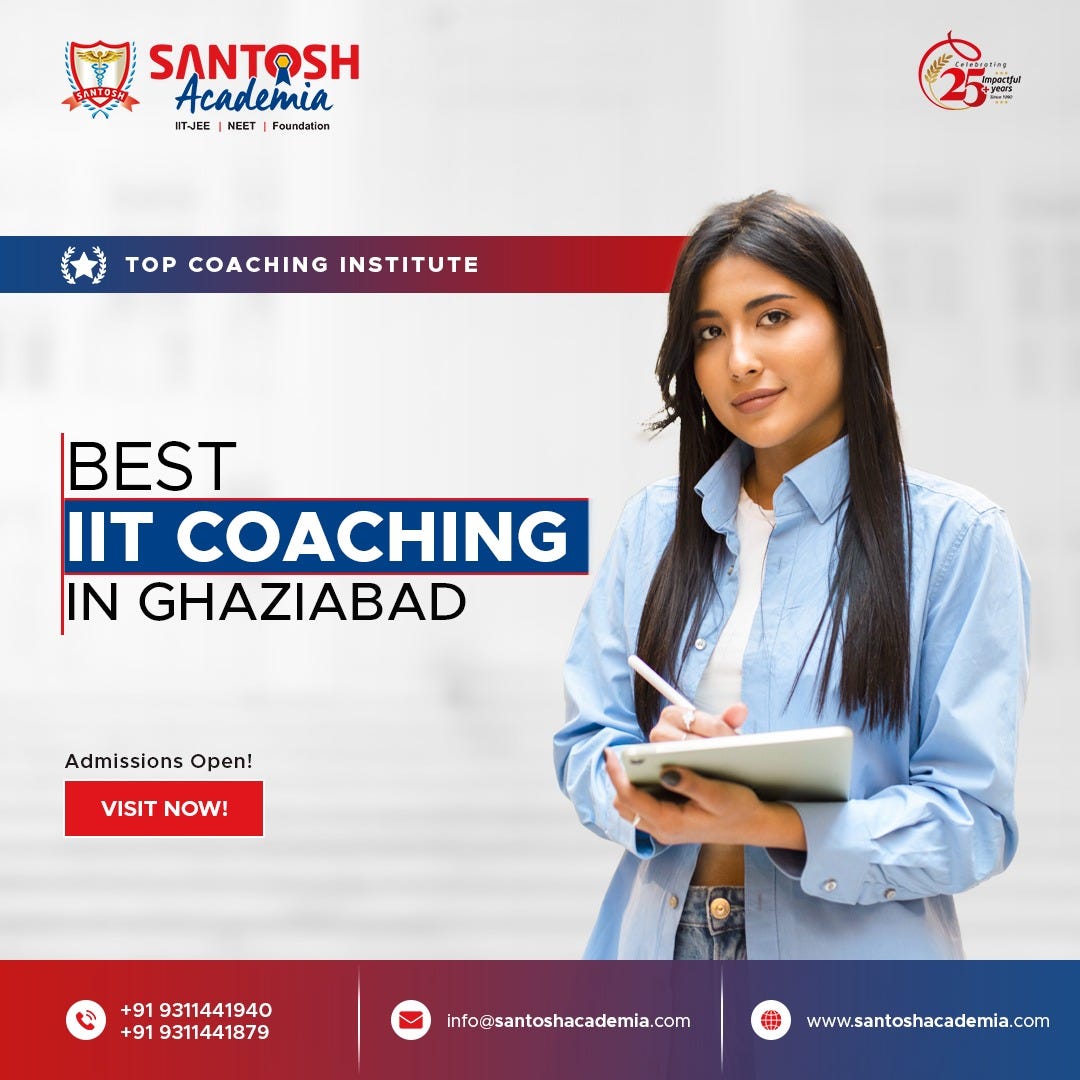 Best IIT JEE Coaching in Ghaziabad - Santosh Academia - Medium