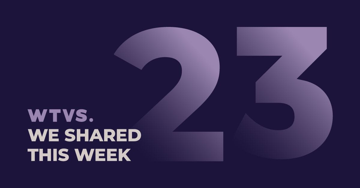 WTVS. We Shared This Week: #20. We share a pretty serious amount of ...