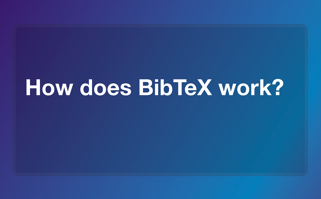 ACM BibTeX Bibliography Style in Overleaf | by BibTeX | Medium