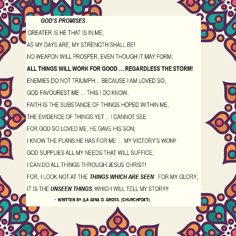 Awesome Poem about staying faithful and praising God! - La Gina Gross ...