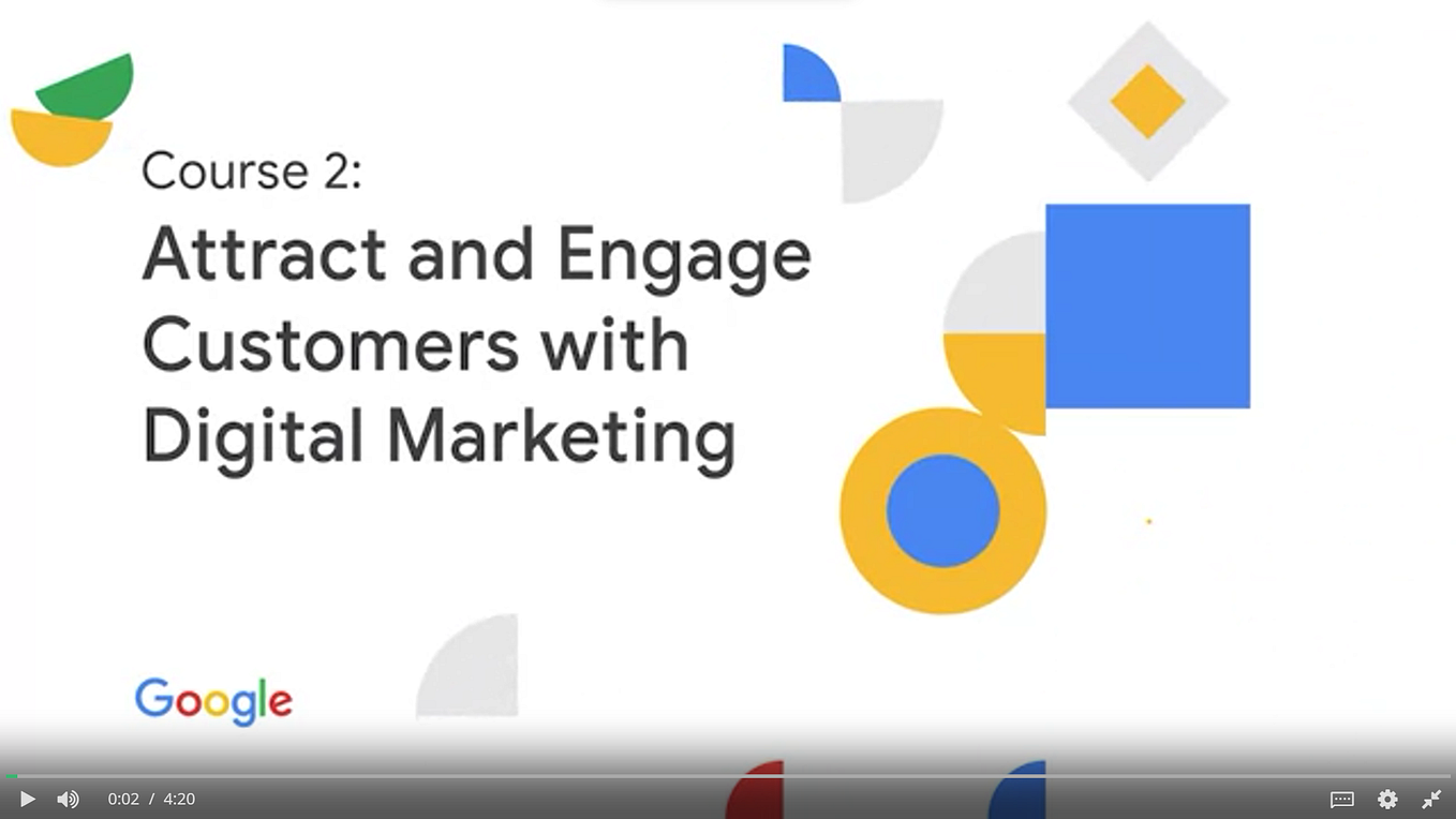 Coursera Google Digital Marketing & E-commerce Professional Certificate ...