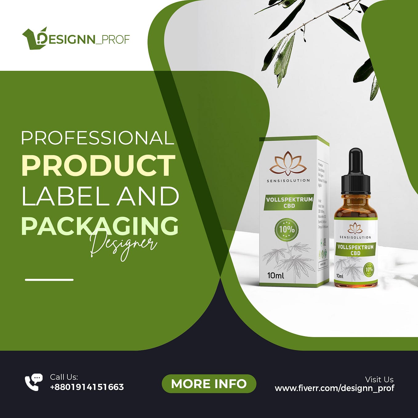 Product label design - product packaging design - Medium