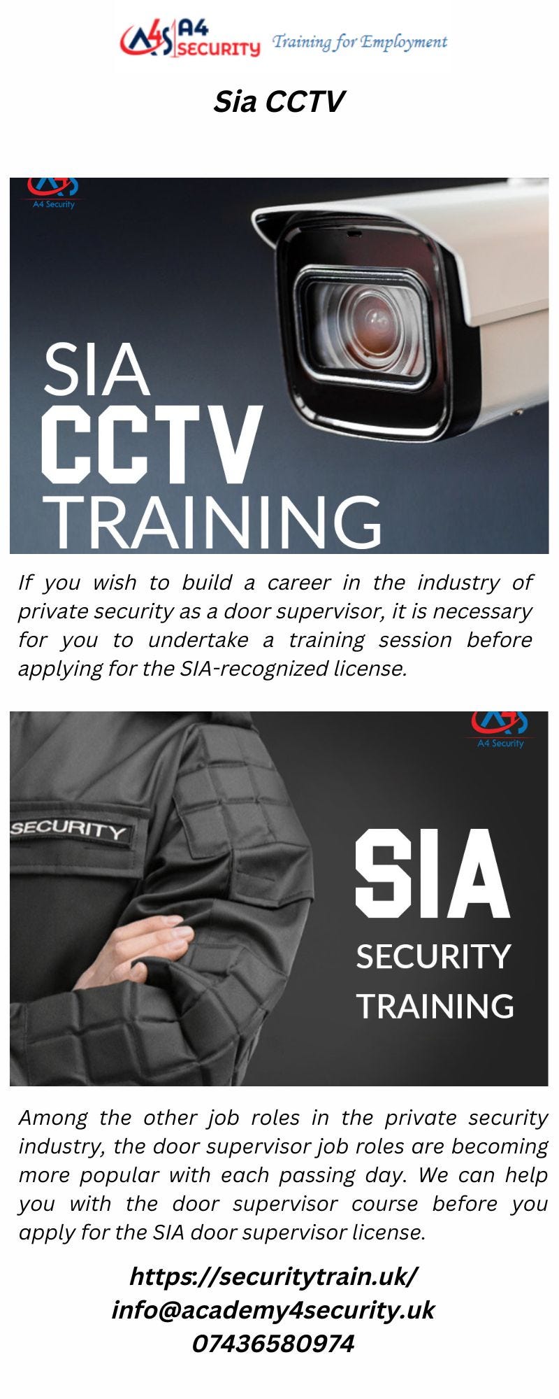 Security Guard Course | SIA SECURITY TRAINING COURSES - Securitytraina ...