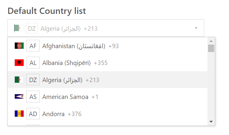 Country dial code list in angular with flags and search functionality ... Country dial code list in angular with flags and search functionality ...