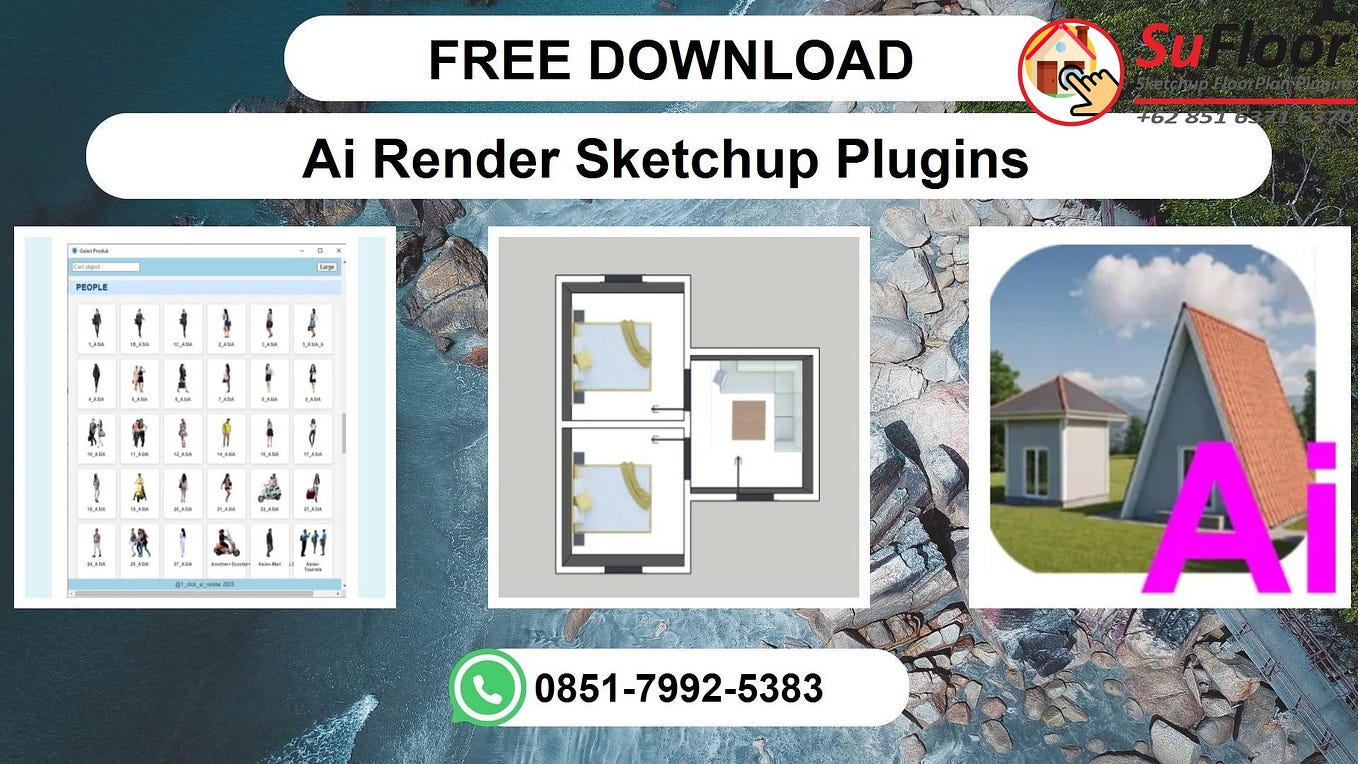 FREE DOWNLOAD, WA 0851–7992–5383 Ai Render Sketchup Plugins Orlando - Ai Render Sketchup Plugins ...